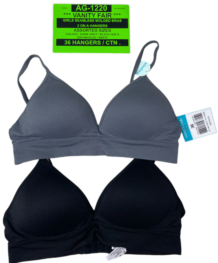 VANITY FAIR GIRLS SEAMLESS MOLDED BRAS STYLE AG-1220 – Atlantic Wholesale